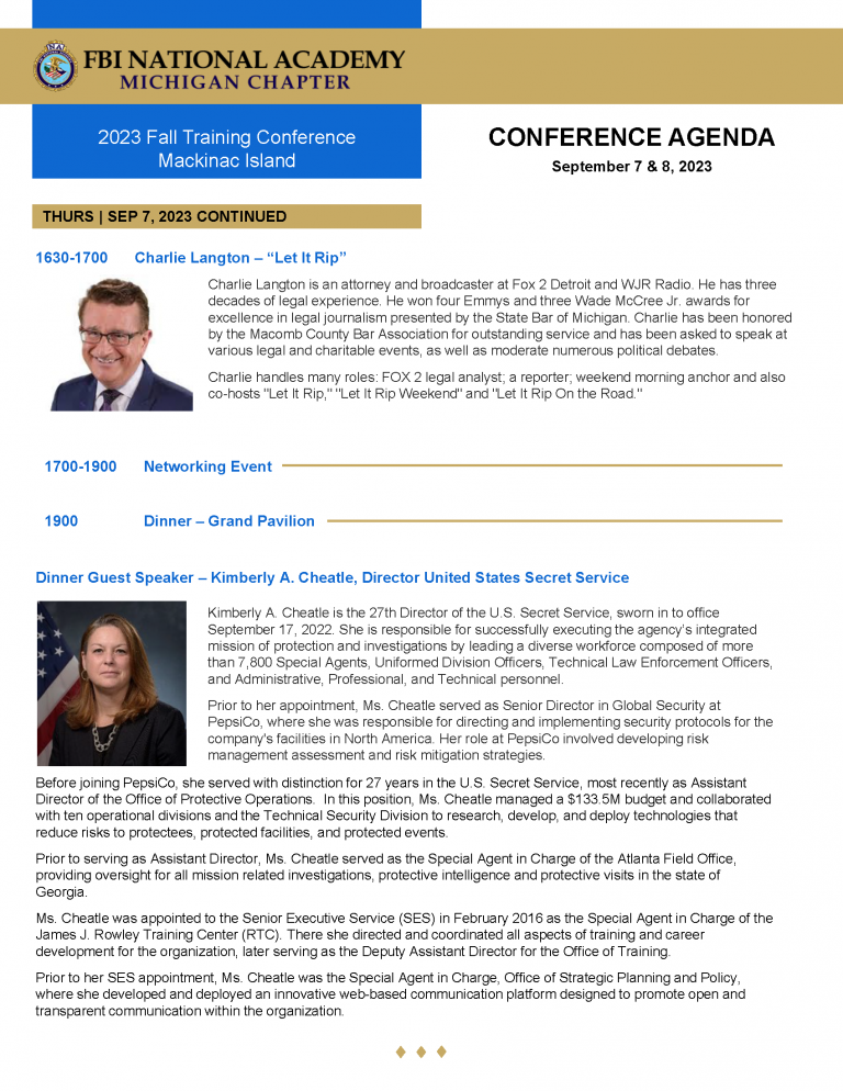 2024 FBINAA Michigan Chapter Fall Conference Agenda – FBINAA Michigan