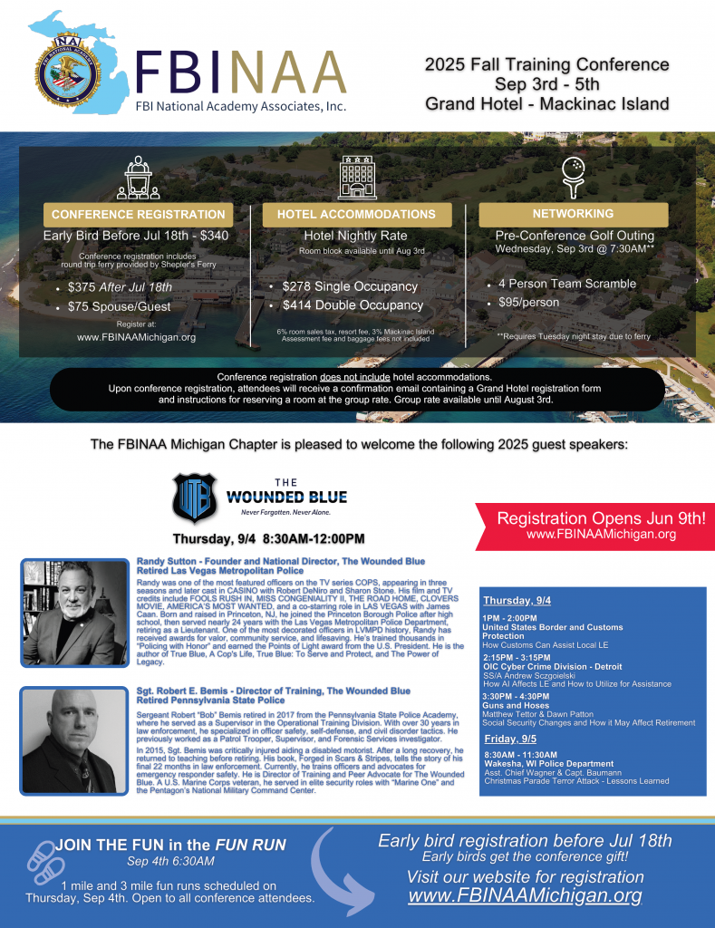 Upcoming Events – FBINAA Michigan